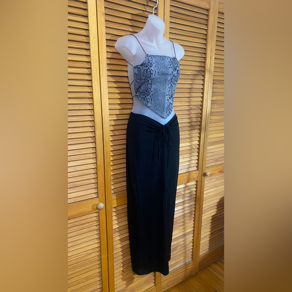 VENUS | Skirts | Vintage Venus Black Long Skirt | Poshmark